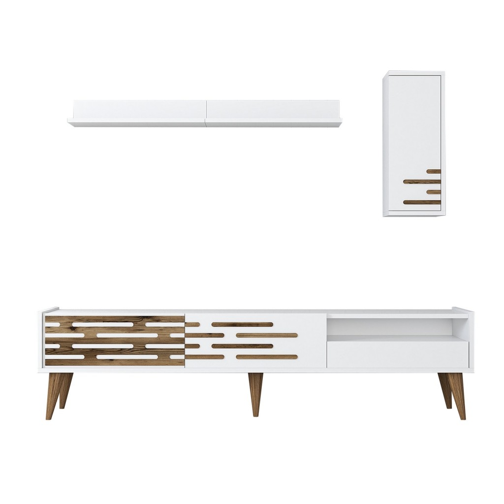 Babuu.gr TV Unit Valensiya - White White
