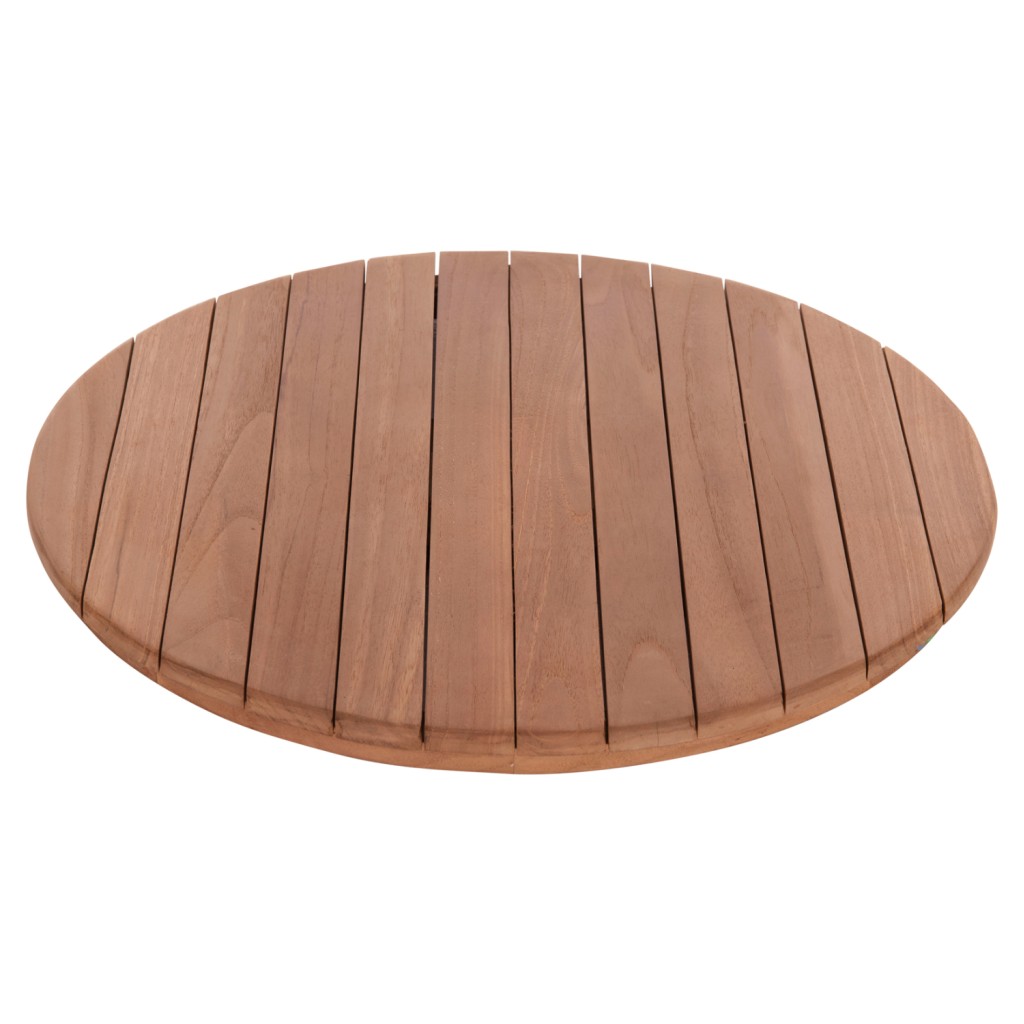 Babuu.gr ΕΠΙΦΑΝΕΙΑ ΤΡΑΠΕΖΙΟΥ ΣΤΡΟΓΓΥΛΗ HM18132 ΞΥΛΟ TEAK--ΦΥΣΙΚΟ Φ60x4 ...