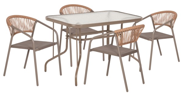 Babuu.gr ΣΕΤ ΤΡΑΠΕΖΑΡΙΑΣ 5ΤΜΧ ADAM HM10727.04 ΚΑΡΕΚΛΕΣ ΜΕΤΑΛΛΙΚΕΣ ...