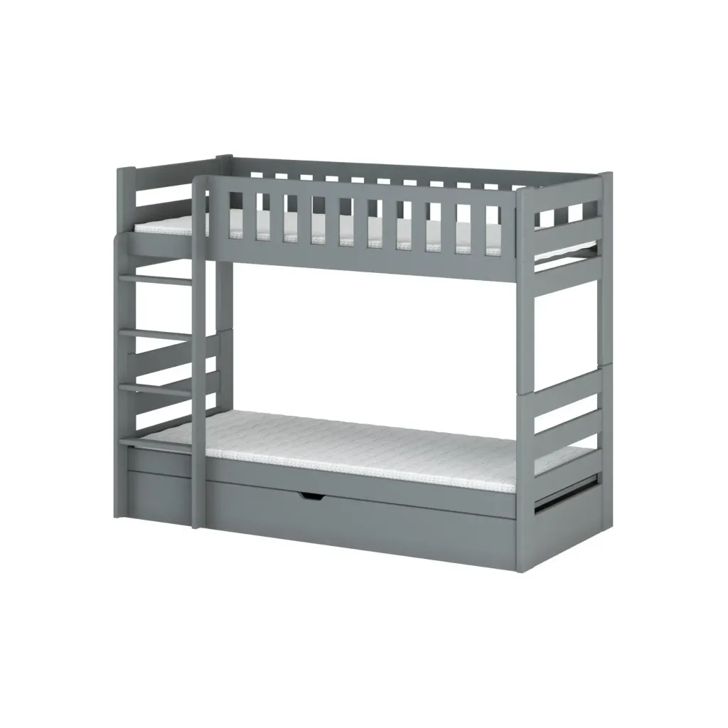 Babuu.gr FOCUS 90x200 grey bunk bed Lano Furniture